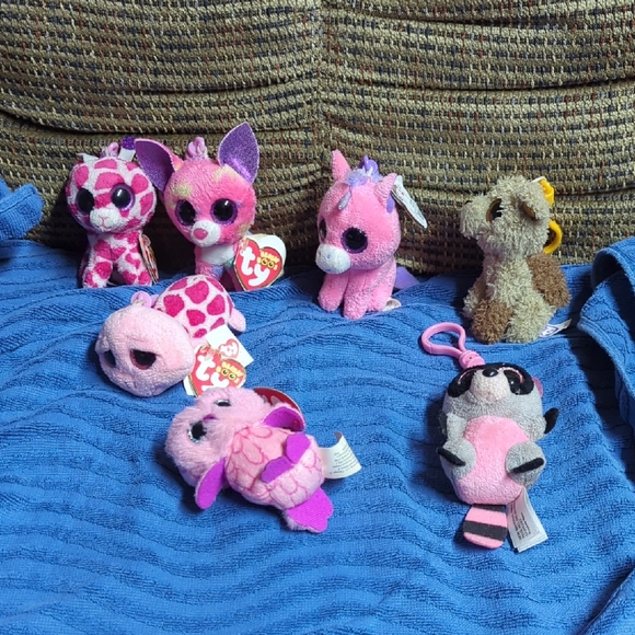 Ty | Toys | Ty Beanie Boos Pink And Brown Plush Collection | Poshmark